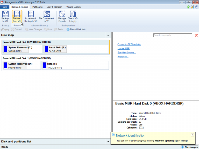 How To Restore a Paragon Backup v15 – Trading Computers Knowledgebase